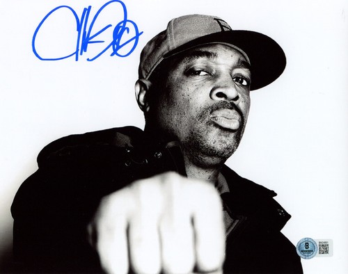CHUCK D SIGNED AUTOGRAPHED 8x10 PHOTO RAP RAPPER PUBLIC ENEMY BECKETT ...