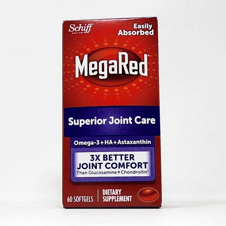 Schiff MegaRed Superior Joint Care, 60 Softgels | eBay