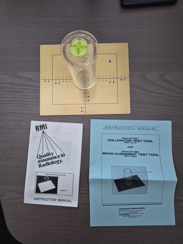 RMI 161 RaySafe 07-662 collimator beam alignment phantom xray test tool ...