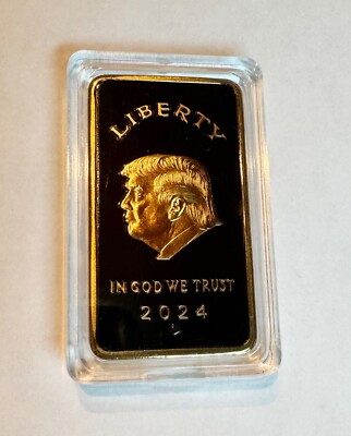 BEAUTIFUL GOLD + BLACK TRUMP BAR KEEP AMERICA GREAT Sealed + Free ...