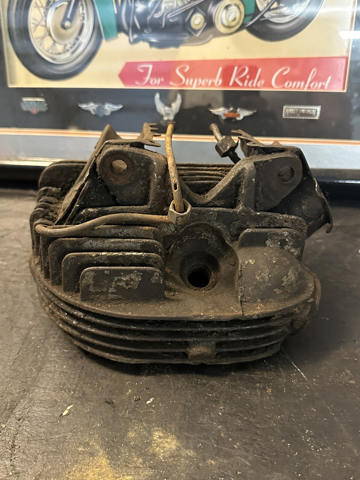 Harley OEM Knucklehead Cylinder Head DATED D 13 7 97E | eBay