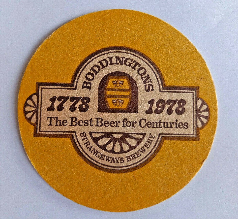 Boddingtons - 200 years - 1778~1978 - Vintage Beer Mat 1978 | eBay