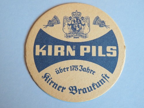 Vintage Beer Drink COASTER ~ Brauerei KIRNer Bier from Kirn, Germany ...