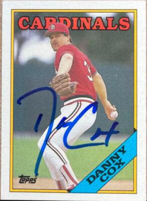 Danny Cox Autographed 1988 Topps #59 | eBay