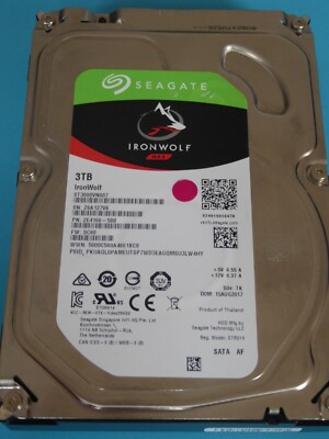 ST3000VN007 SN: Z6A PN: 2E4166-500 FW: SC60 TK 15 AUG 2017 Seagate ...