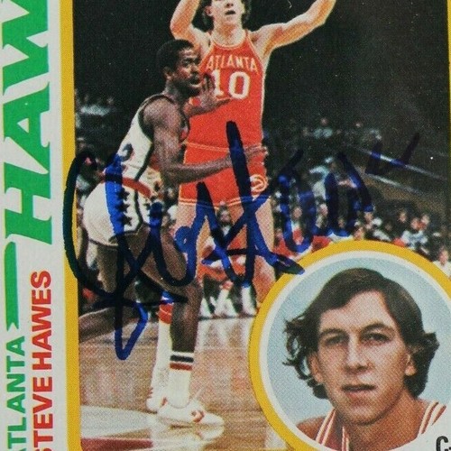 Steve Hawes Atlanta Hawks Autographed 1978 Topps #21 Signed Basketball ...