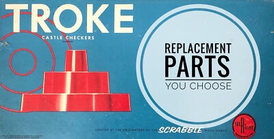 Troke Castle Checkers Replacement Pieces Selcho & Righter Game 1961 ...