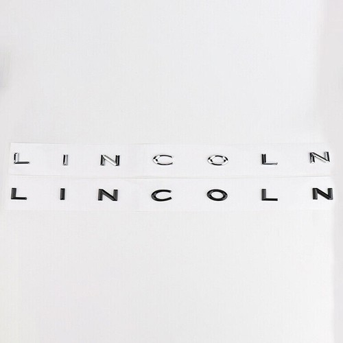 NEW Black/Silver Front Rear Letters Sticker Decals for LIncoln Car ...