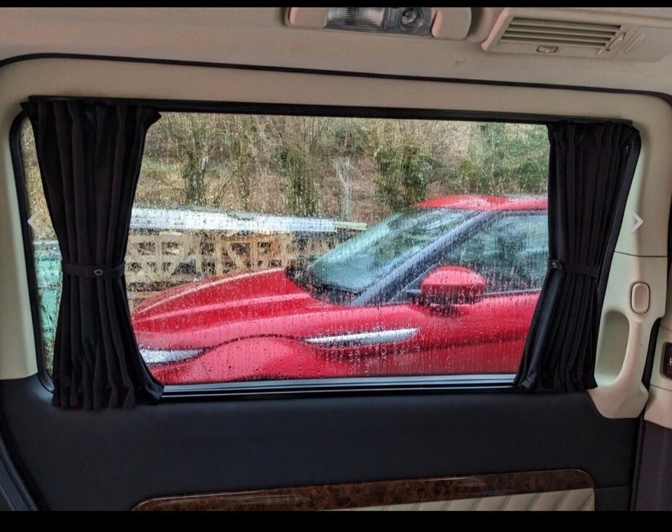 UNIVERSAL CURTAIN KIT FOR CAMPERVAN BOAT CAMPER VANS VAN STRAIGHT RAILS ...