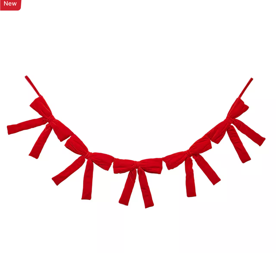 6 Ft Red Big Bow Garland, Ashland Viral TikTok RED BOW GARLAND [FREE ...