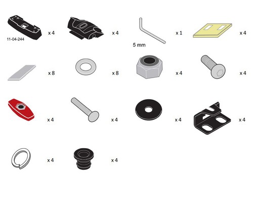 Whispbar/Prorack Fitting Kit K671,Holden/Chevrolet Colorado Crew Cab LT ...