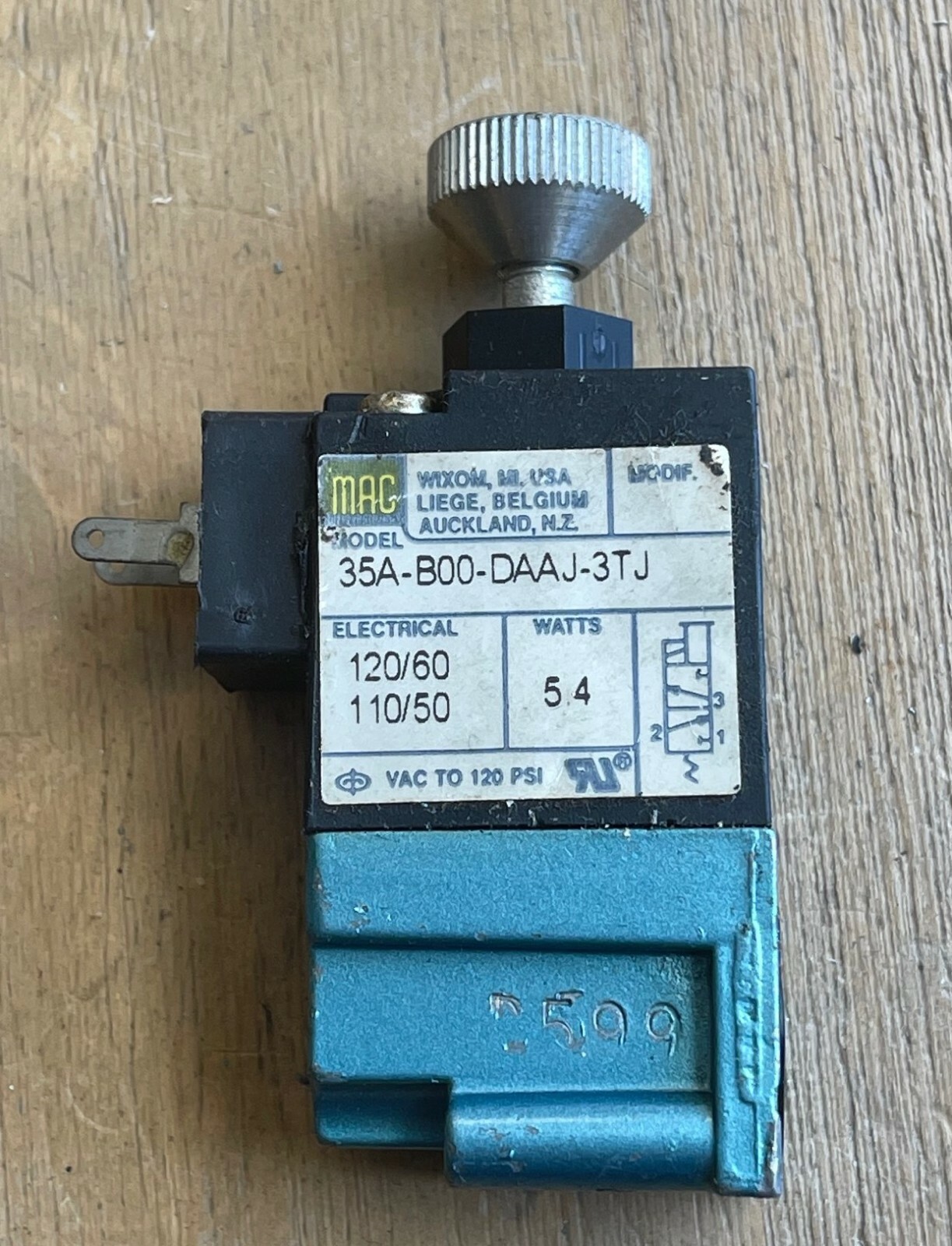 MAC 35A-B00-DAAJ-3TJ SOLENOID VALVE 5.4W | eBay