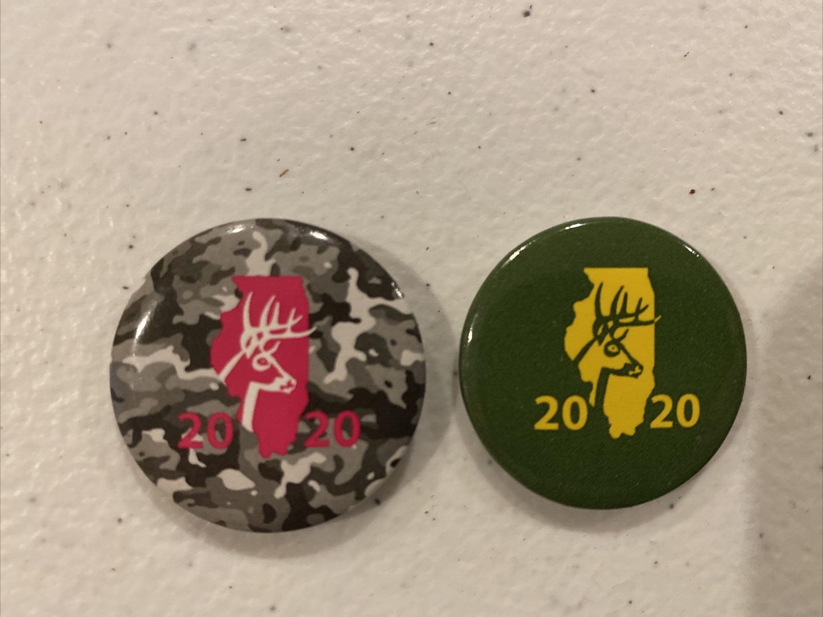 2020 Illinois Deer Harvest Pins Set of 2 Firearms and Archery NEW | eBay