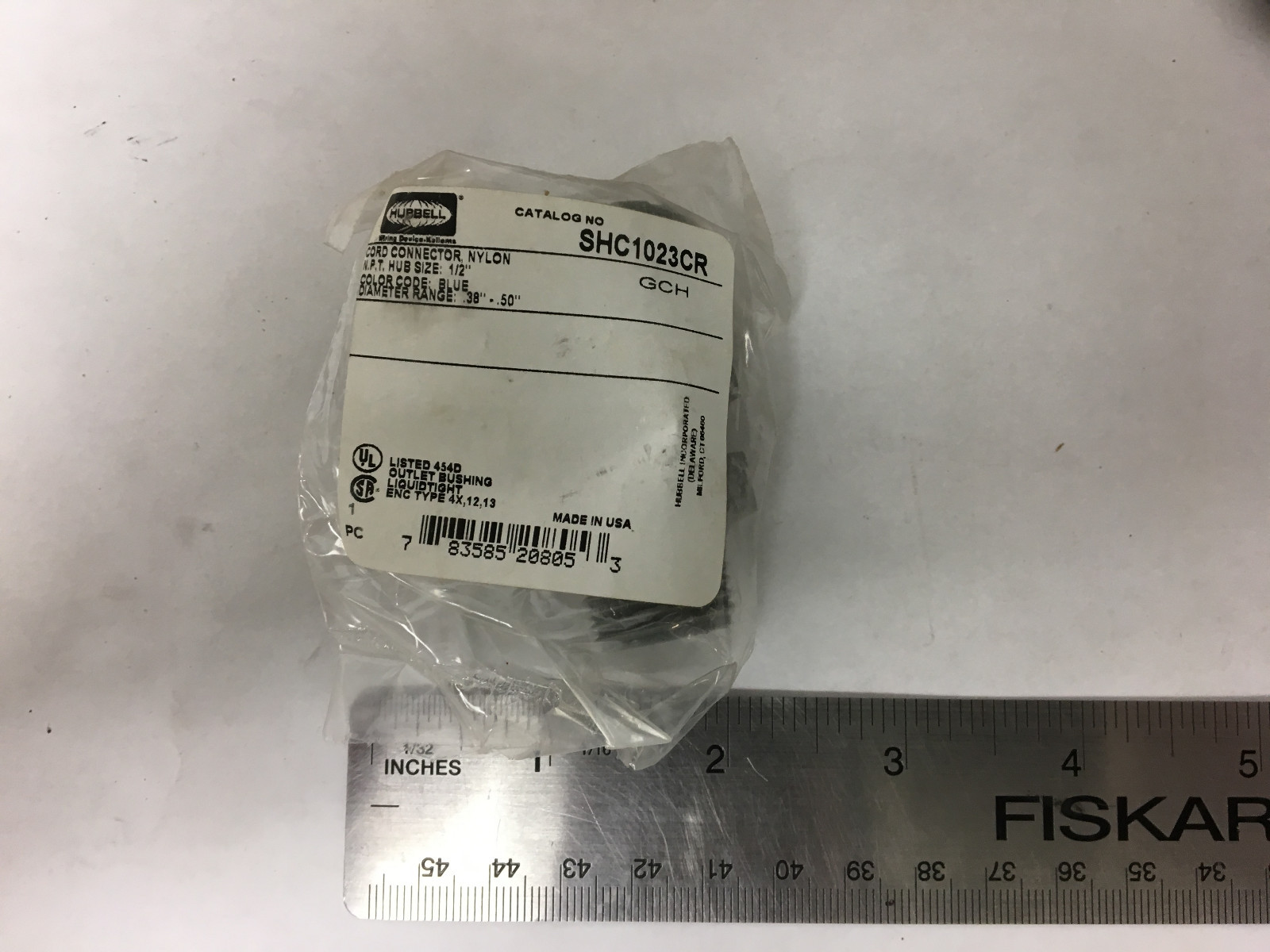 HUBBELL SHC-1023-CR CORD CONNECTOR Hub Size 1/2" | eBay