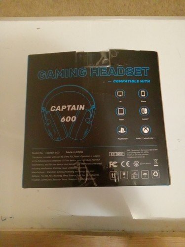 NEW Kapeydesi Captain 600 Gaming Headset - Black / Red | eBay