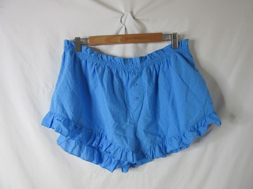 Colsie Boxer Style Shorts Blue Swiss Dot Paper Bag Waist Ruffle Size ...