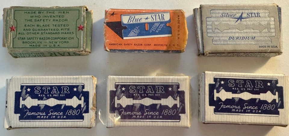 6 Vintage Double Edge and Single Edge Razor Blades - UNUSED | eBay