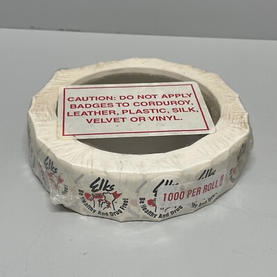 BPOE Elks Lodge Stickers - Be Healthy And Drug Free - Roll of 1 ...