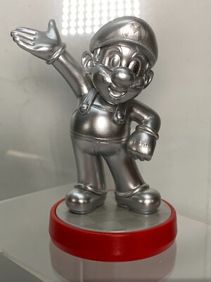 Silver Mario amiibo figure Nintendo - Used | eBay