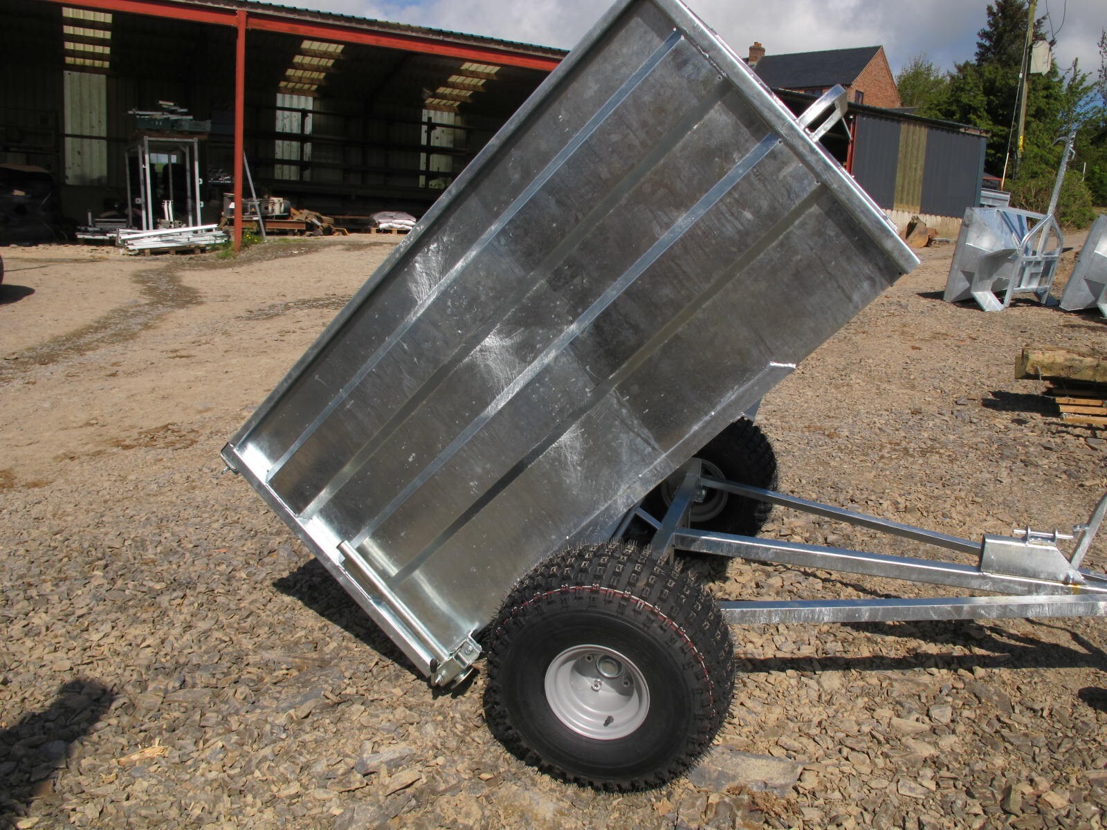 Tipping trailer for use with ATV Quad bike, compact tractor | eBay UK