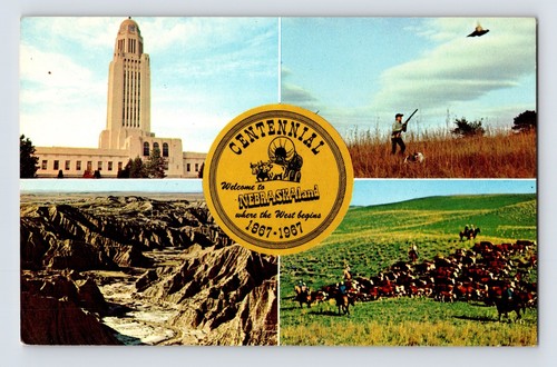 Postcard Nebraska NE Centennial Multi View 1967 Unposted Chrome | eBay