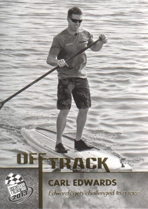 2013 Press Pass - Off Track Carl Edwards #96 Color Proof Black for sale ...