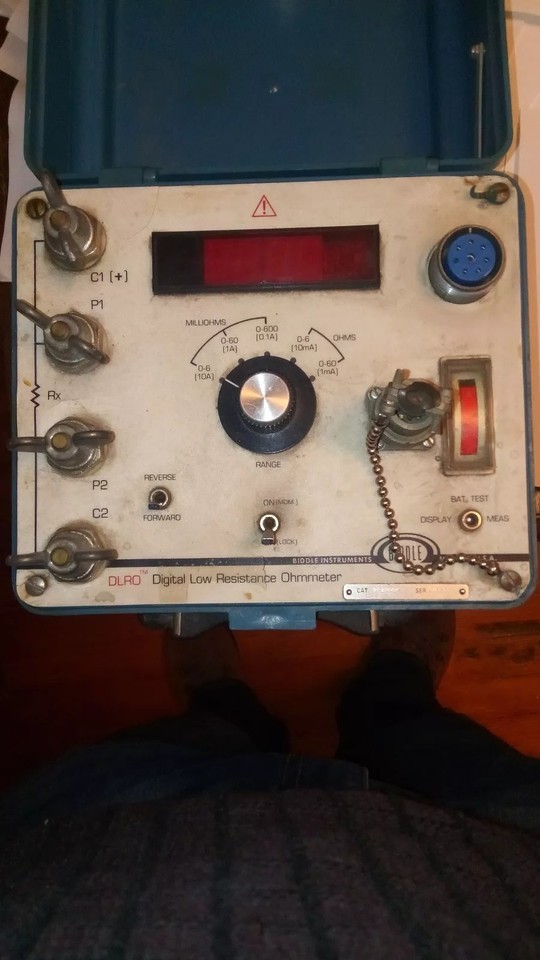 BIDDLE DLRO Digital Low Resistance Ohmmeter 247000-3 Test Meters ...
