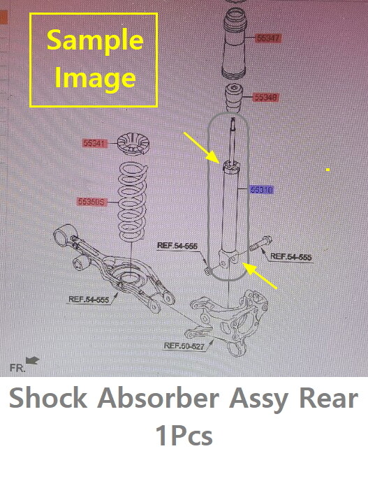 OEM 55310-C5000 -C5300 Shock Absorber Assy Rear 1Pcs for KIA Sorento ...