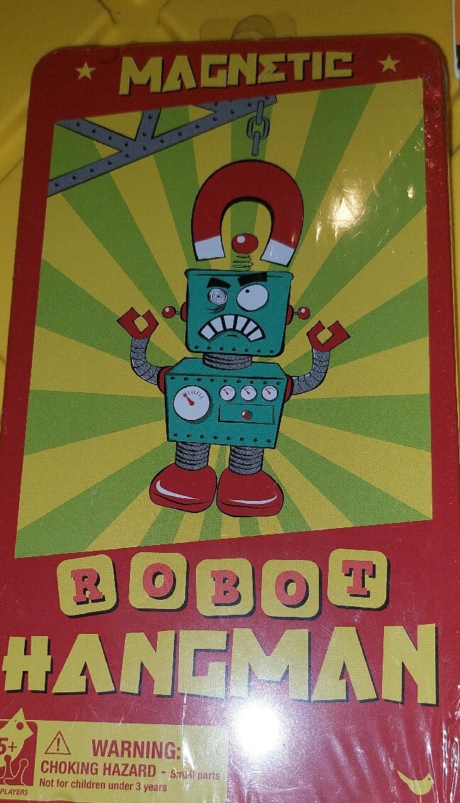 Cardinal Magnetic Robot Hangman Game in Tin Case New Sealed + Mousetrap ...