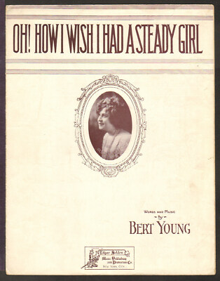 Oh How I Wish I Had A Steady Girl 1914 BESSIE WYNN Vintage Sheet Music ...