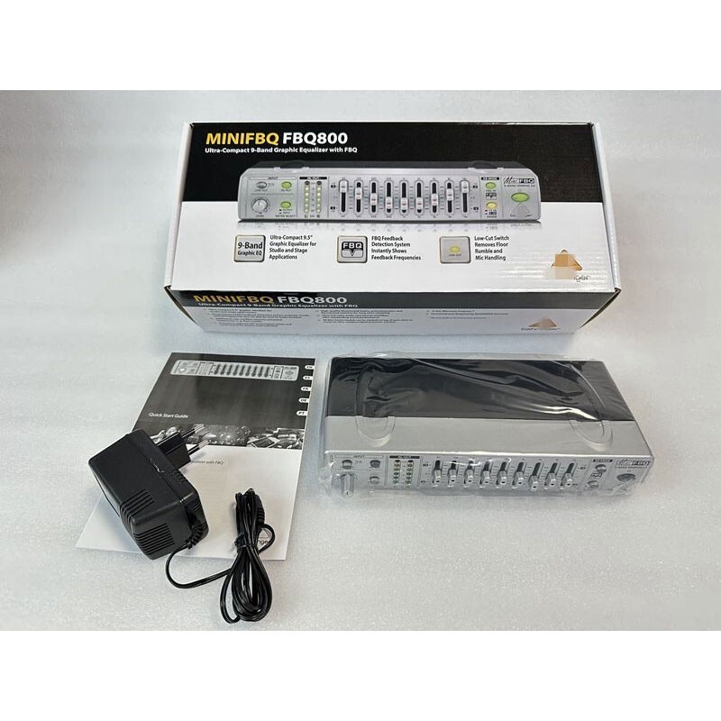FBQ800 Ultra-compact 9-Band Graphic EQ Equalizer Audio Equalizer ...
