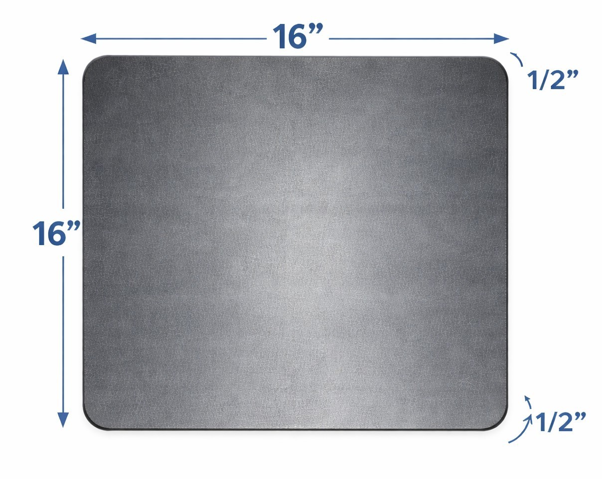 1/4" ROUNDED CORNERS Steel Plate, 16" x 16", A36 Steel, .25 thick | eBay