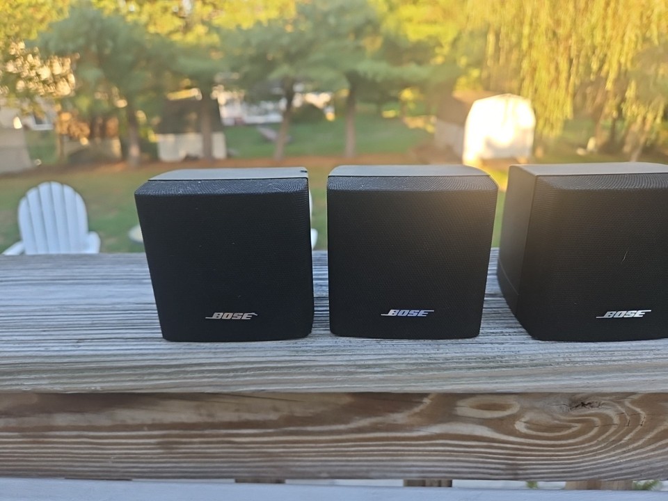 5 Bose Single Cube Speakers Acoustimass Lifestyle Mountable Satellite ...