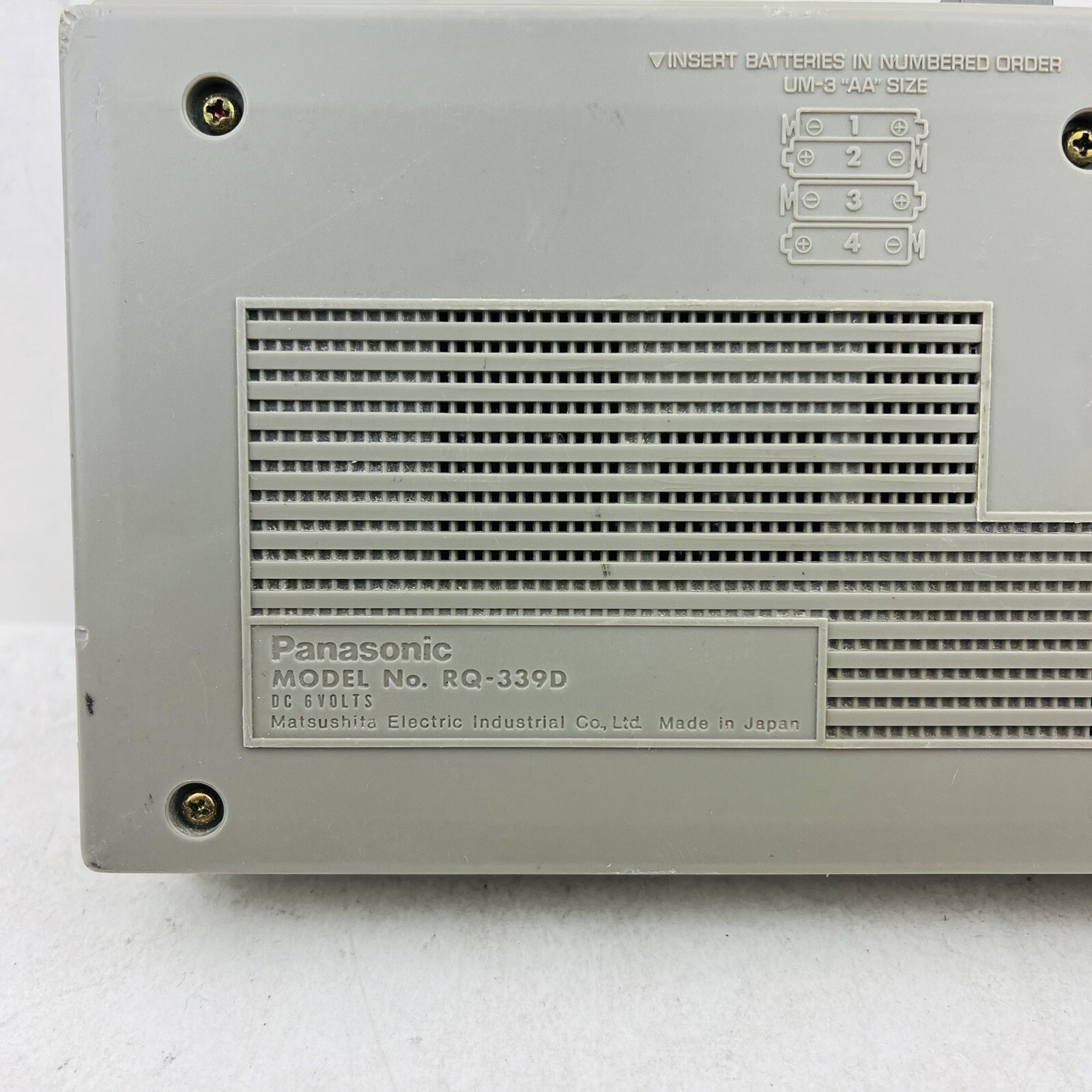 (For Parts) Vintage Panasonic Tape Recorder Cassette Player RQ-339 Auto ...