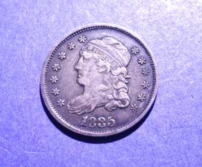 1835 Large date/Small 5 cents Capped Bust Half Dime Ch. XF | eBay
