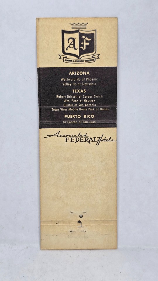 Vintage Matchbook Cover - LA CONCHA Hotel - San Juan, Puerto Rico PR | eBay