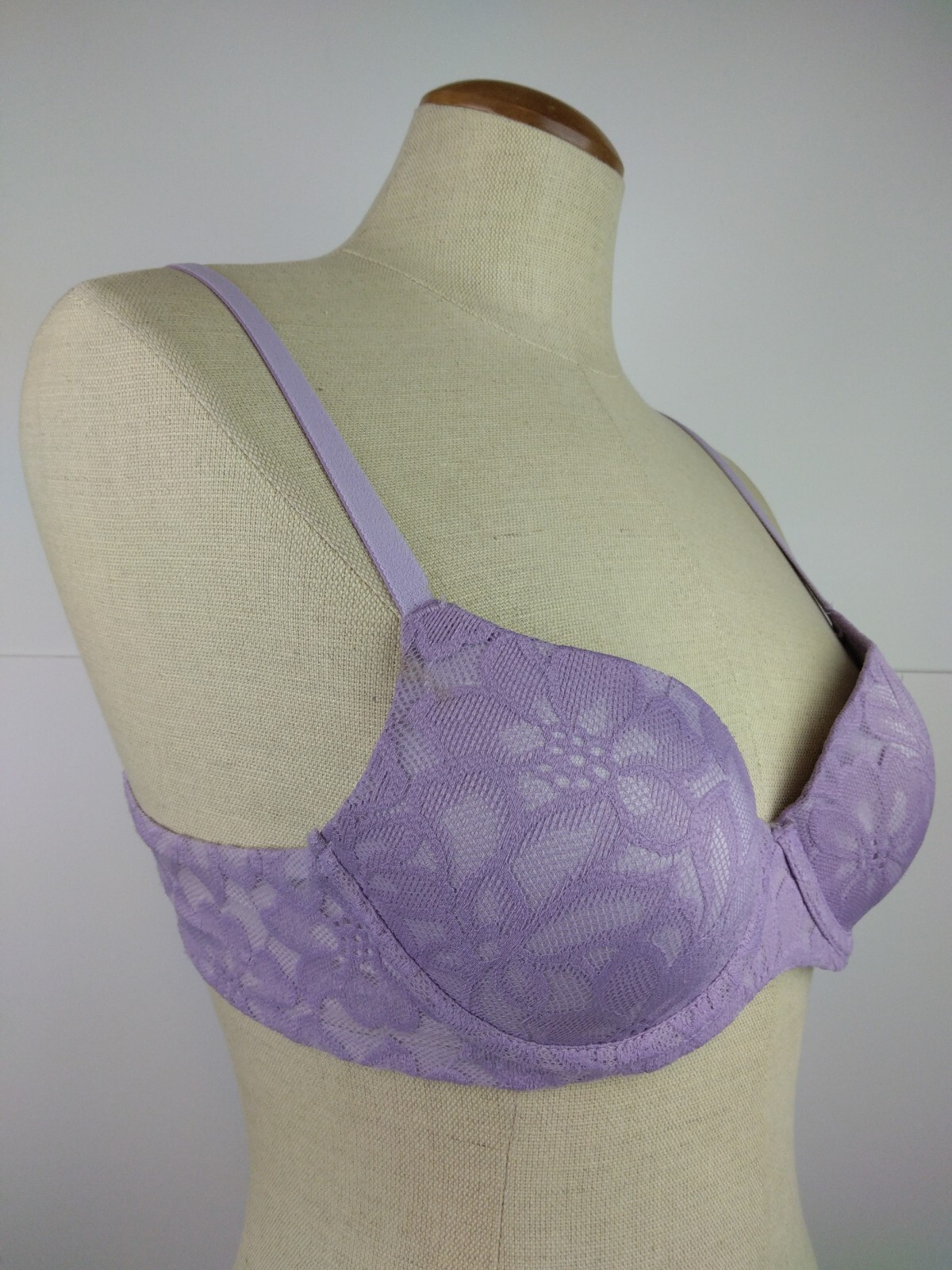 No Boundaries RN 52469 Purple Padded Push Up Underwired Bra Size 34 A ...