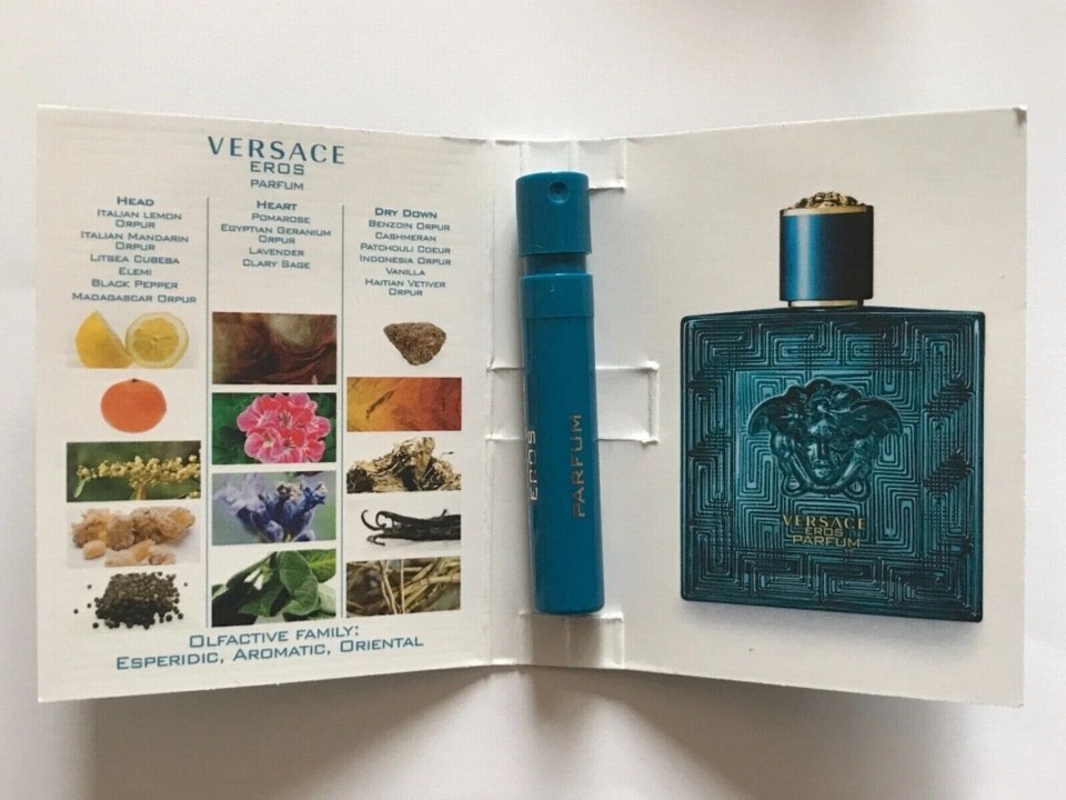 Versace Perfume Collection For Men Sample Spray Vials Set of 8 | eBay