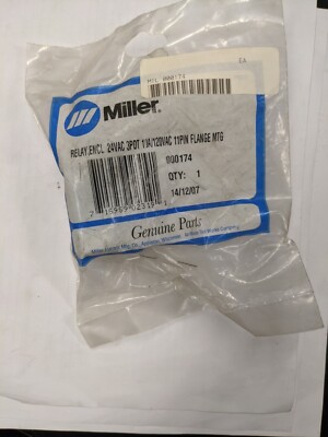 Miller 000174 Relay Encl 24Vac 3Pdt 10A/120Vac 11Pin Flange Mtg | eBay