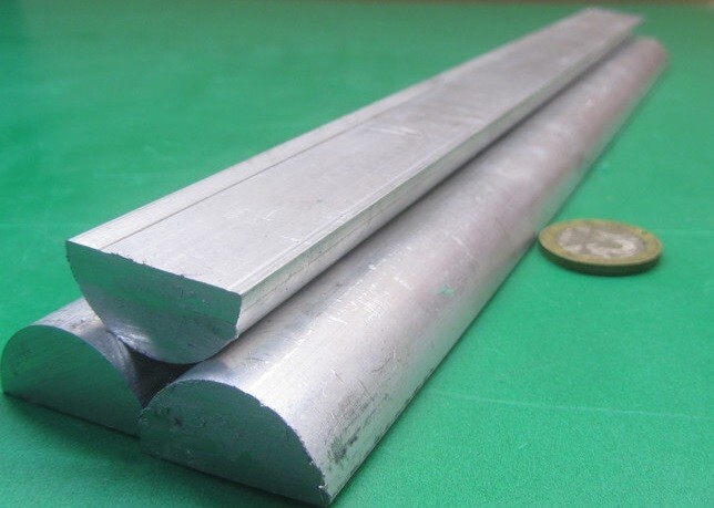 Aluminum Half Round Rod 1.00" Dia, x 1 Foot Length, 3 Units, 3 Ft | eBay