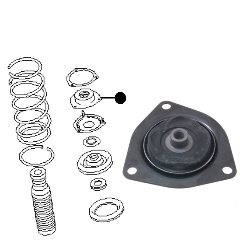 Fits Nissan Elgrand E50 Front Shock Absorber Top Strut Mounting Support ...