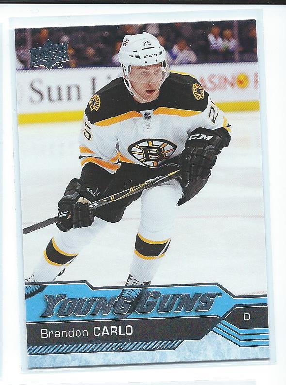 2016-17 Upper Deck - Young Guns #482 Brandon Carlo (RC) for sale online ...