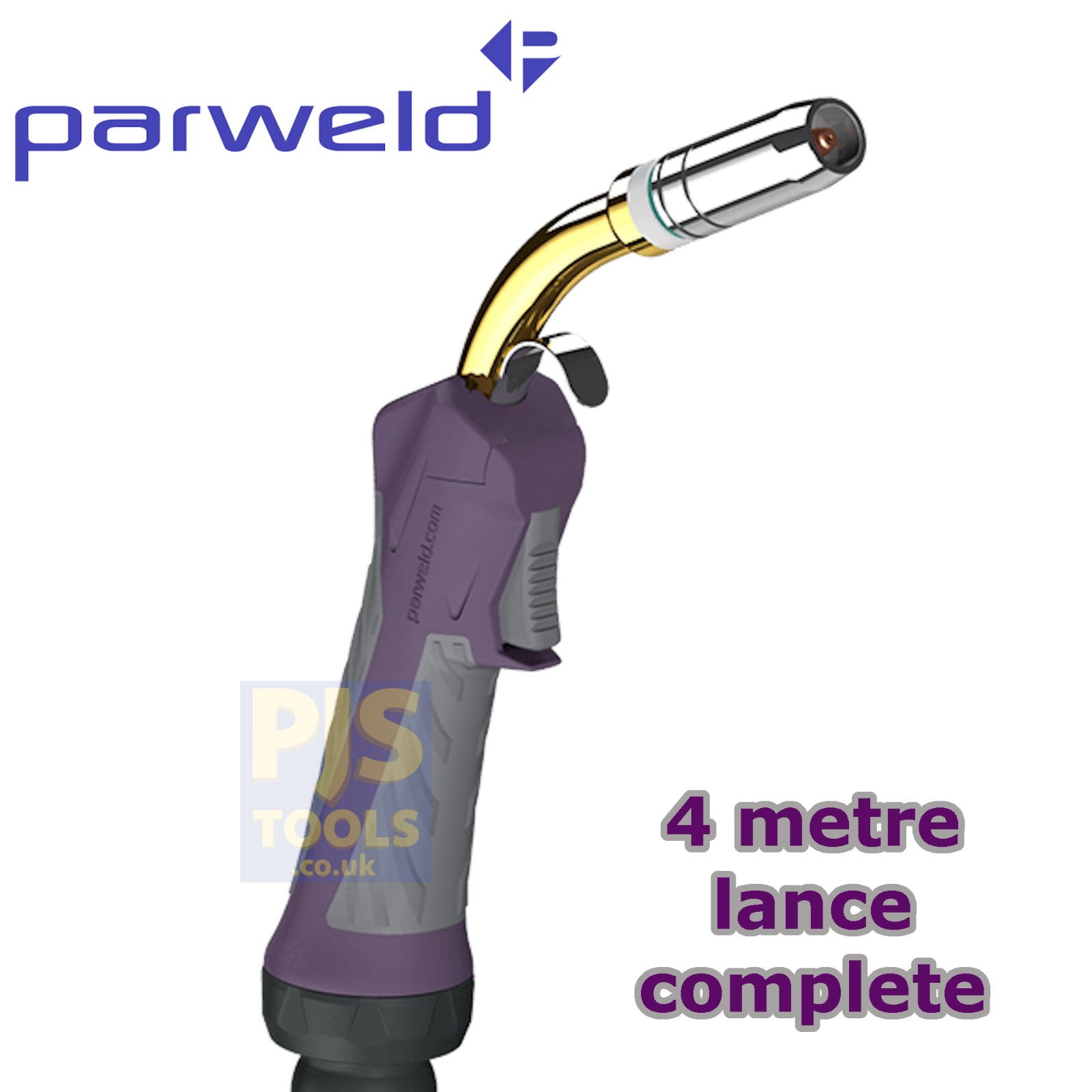Parweld PRO2500-40ER MB25 250a 4m 4 metre hose mig welding torch lance ...