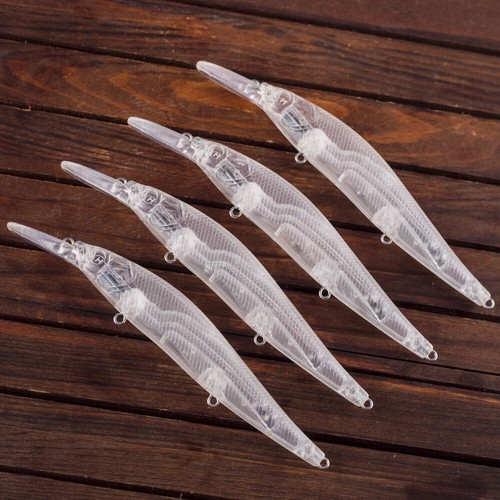 10PCS Unpainted Lure Blanks Minnow Blanks Floating Bait 13.5CM 13G DIY ...