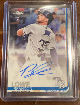 BRANDON LOWE 2019 Topps Chrome #RA-BL Autograph AUTO Rookie Card RC ...
