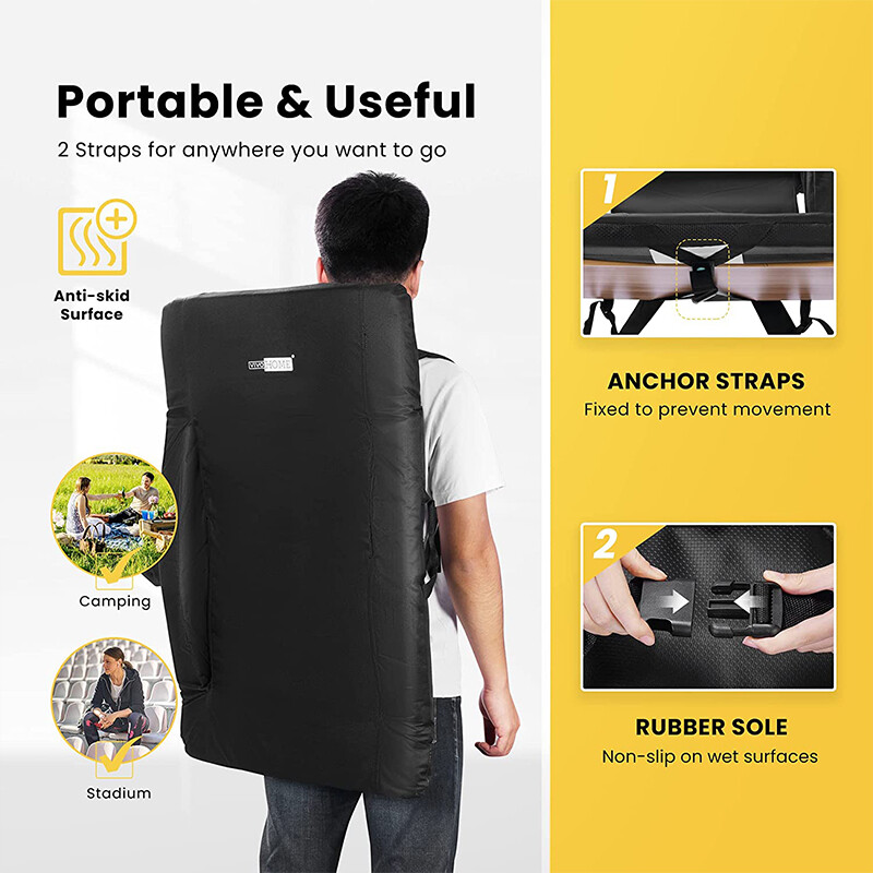 1/2pcs Folding Stadium Seat Chair Cushion Reclining Competit Bleacher ...