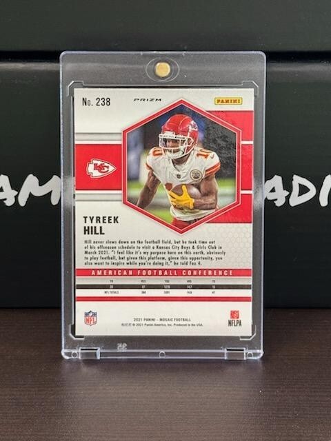 2021 Panini Mosaic Football Tyreek Hill Honeycomb Case Hit SSP #238 ...