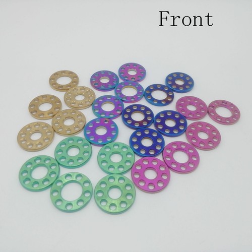 5pcs/lot Titanium Bolts Screws Washer M6 M8 M10 Porous Drilled Spacer ...