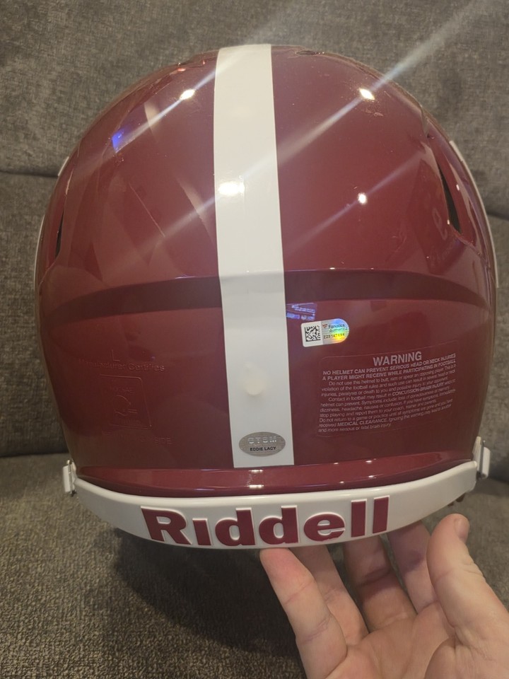 EDDIE LACEY SIGNED AUTHENTIC ALABAMA HELMET 2013 BCS MVP INSCRIPTION | eBay