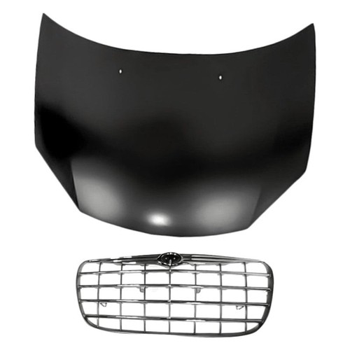 For Chrysler Sebring 04-06 Replacement 2-Piece Hood Panel, Grille ...
